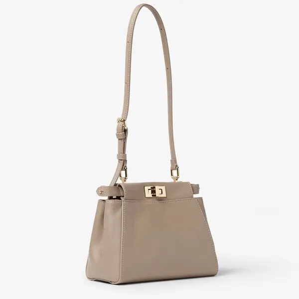 Fendi My Peekaboo Xs Dove Gray Leather Bag